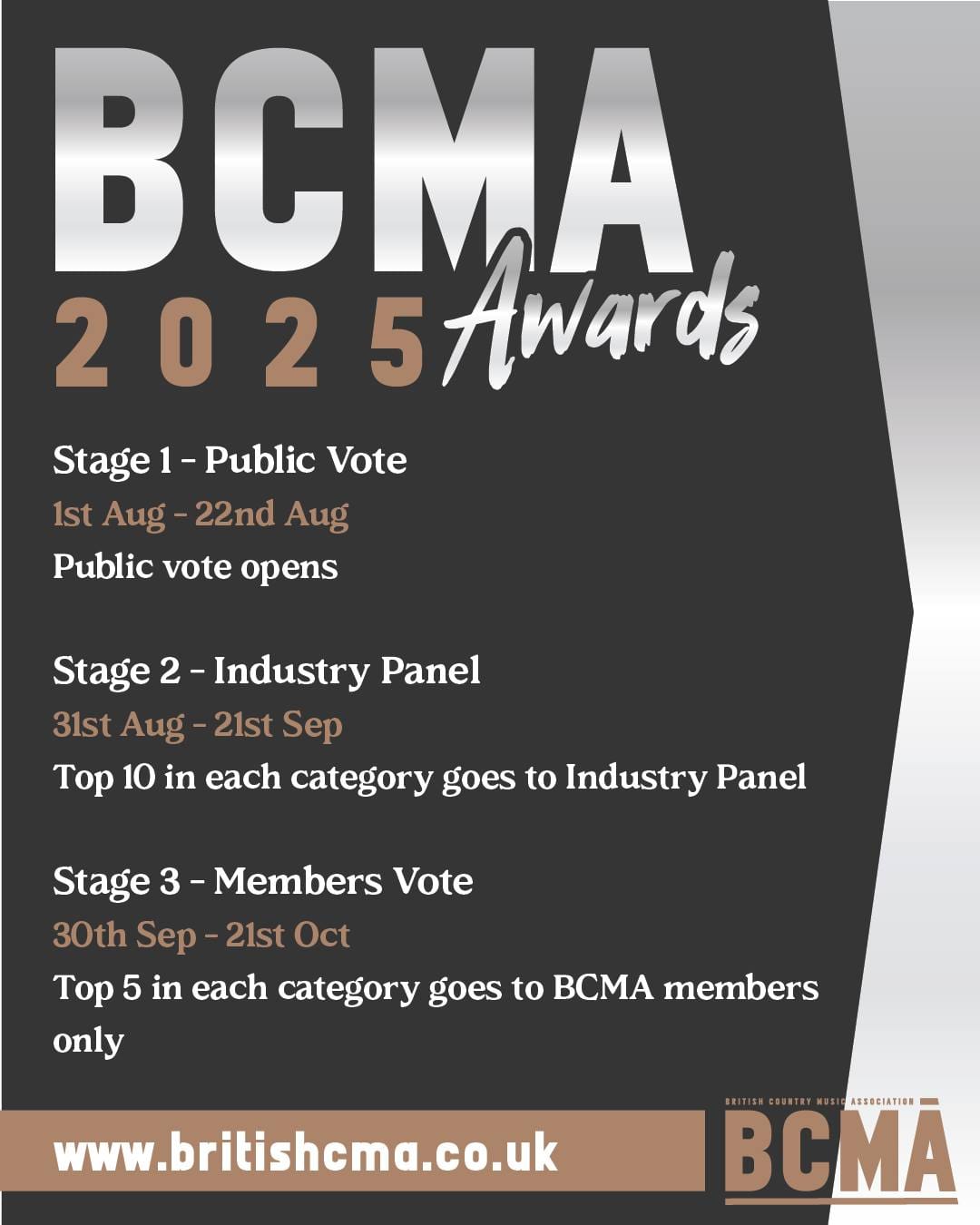 BCMA Awards 2025: Nominations Now Open